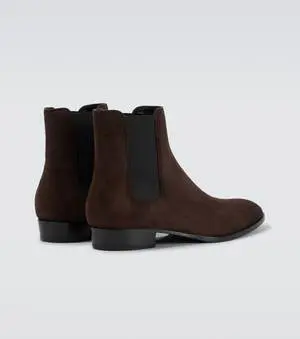Saint Laurent Wyatt Chelsea Boots - Brown