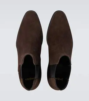 Saint Laurent Wyatt Chelsea Boots - Brown
