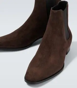 Saint Laurent Wyatt Chelsea Boots - Brown