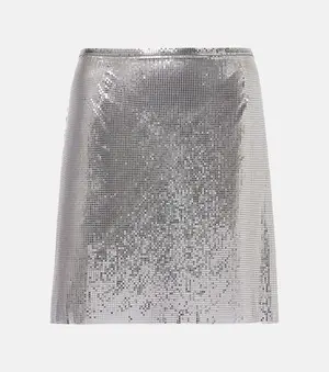 Rabanne Chainmail Mini Skirt - Silver