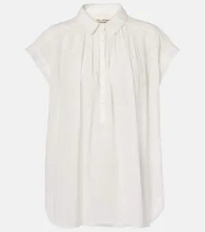 NILI LOTAN Normandy Cotton Blouse - White