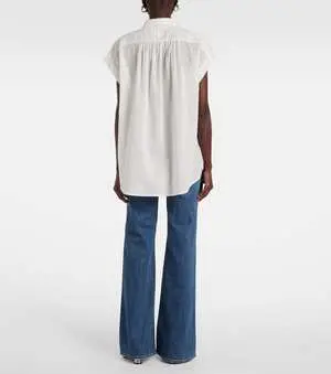 NILI LOTAN Normandy Cotton Blouse - White