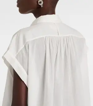 NILI LOTAN Normandy Cotton Blouse - White