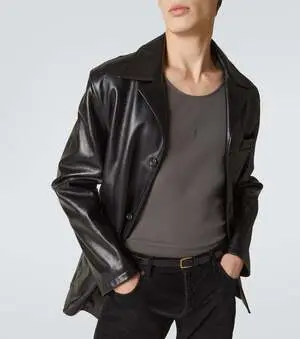 Saint Laurent Logo Cotton Tank Top - Grey