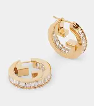 Gucci Blondie Embellished Hoop Earrings