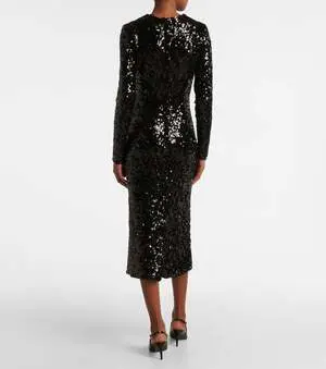 Dolce & Gabbana Sequined Midi Dress