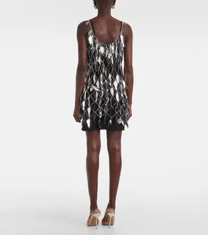 Rabanne Chain-detail Embellished Minidress