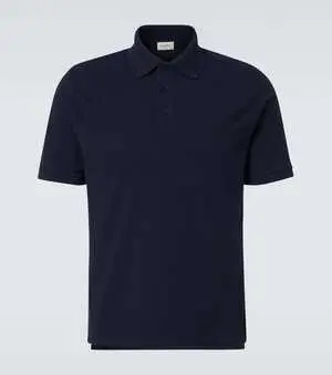 Saint Laurent Cotton-blend Polo Shirt - Blue