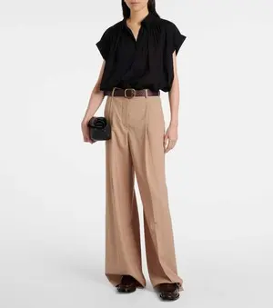 NILI LOTAN Normandy Shirred Blouse