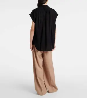 NILI LOTAN Normandy Shirred Blouse