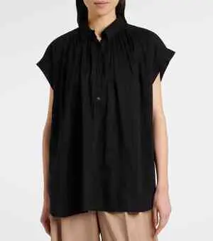 NILI LOTAN Normandy Shirred Blouse