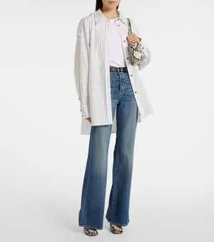 NILI LOTAN Elin Cotton Jersey T-shirt - White