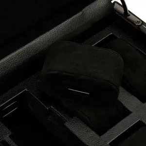 Wolf British Racing 10 Piece Watch Box - Black