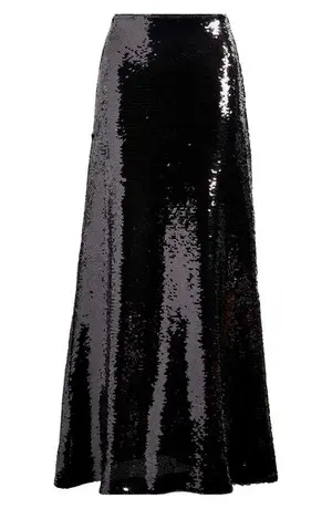REFORMATION Gabriella Sequin Maxi Skirt