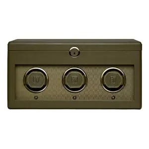 Wolf Earth Triple Watch Winder - Olive