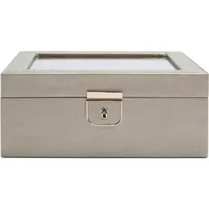 Wolf Palermo 6 Piece Watch Box Pewter