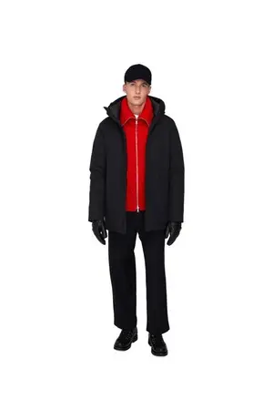 QUARTZ CO. Jules Hooded Down Winter Jacket - Black