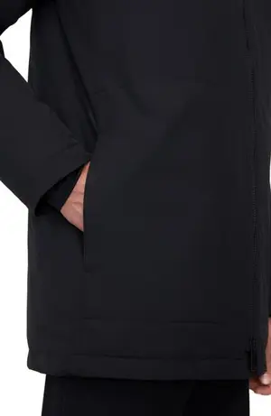 QUARTZ CO. Jules Hooded Down Winter Jacket - Black
