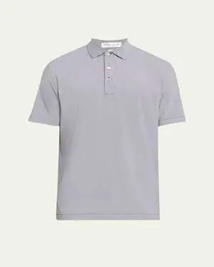 Peter Millar Jubilee Stripe Stretch-jersey Polo Shirt - Navy