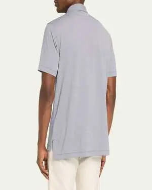 Peter Millar Jubilee Stripe Stretch-jersey Polo Shirt - Navy