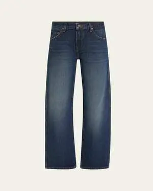Khaite Kerrie Crop Wide Leg Jeans
