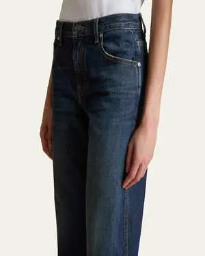 Khaite Kerrie Crop Wide Leg Jeans