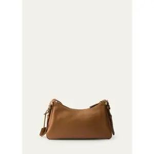 Prada Aimee Leather Shoulder Bag - Bianco