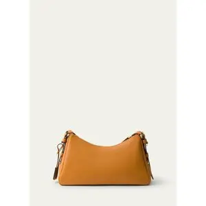 Prada Aimee Leather Shoulder Bag - Bianco