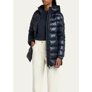 Moncler Glements Mid-length Down Jacket - Black