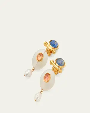 BEN-AMUN 24k Yellow Electroplated Earrings