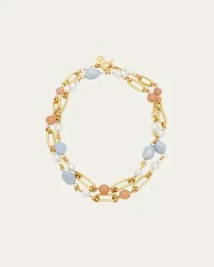 BEN-AMUN 24k Yellow Electroplated Necklace - Gold