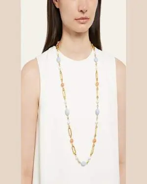 BEN-AMUN 24k Yellow Electroplated Necklace