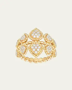Boucheron 18k Yellow Serpent Bohème Diamond Ring - Gold
