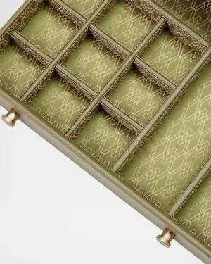 Wolf Earth Watch Stand Box - Olive