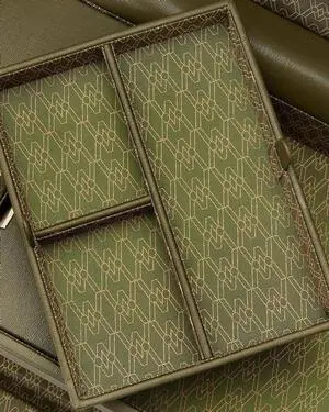 Wolf Earth Double Watch Winder - Olive