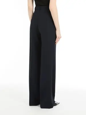 Max Mara Straight-fit Wool Satin Trousers