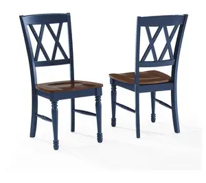 CROSLEY Shelby 2-piece Dining Chair Set Navy 2 Chairs - One-color