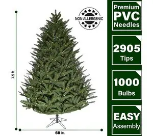 FRASER HILL FARM 7.5-ft. Centerville Pine Chris Tmas Tree With