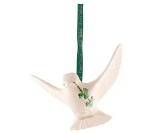BELLEEK Pottery Dove Ornament - One-color