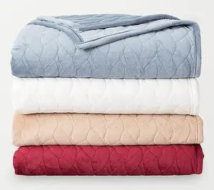 BERKSHIRE BLANKET Velvetloft Quilt Set King - One-color