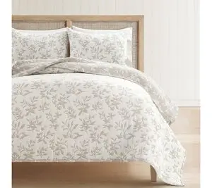 LUSH DECOR Floral Jacquard Matelasse Quilt 3-pc Set Full/queen - One-color