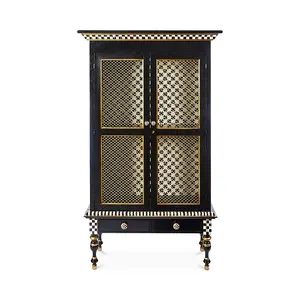 MACKENZIE-CHILDS Courtly Criss-cross Cabinet - Multi