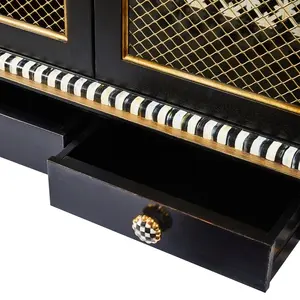 MACKENZIE-CHILDS Courtly Criss-cross Cabinet