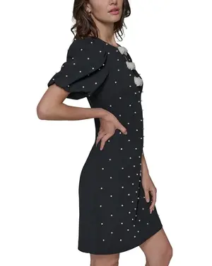 Karl Lagerfeld Paris Bow Detail Sheath Dress