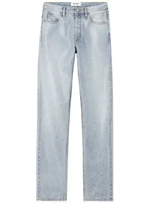 Attico Cotton Boyfriend Pants - Blue