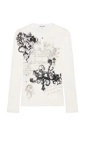 JADED LONDON Gothic Waffle Henley