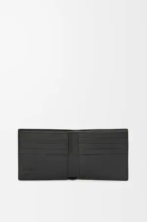 Loewe Bifold Wallet In Soft Grained Leather Skin - Anthracite