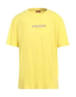 Missoni Man T-shirt Azure Size S Cotton Yellow