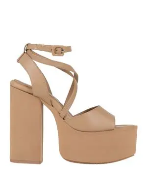 PALOMA BARCELO Leather Sandals With Block Heel