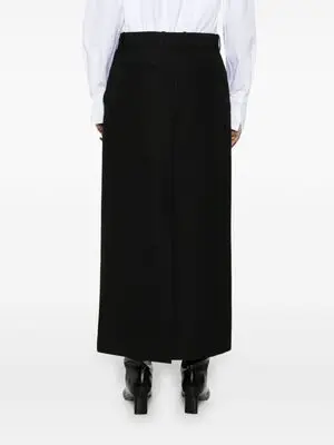 TOTEME Low-waist Straight Maxi Skirt - Black